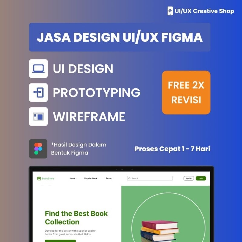 Jual JASA DESIGN UI/UX FIGMA | MOBILE DESIGN | WEB DESIGN | PROTOTYPE | WIREFRAME | Shopee Indonesia