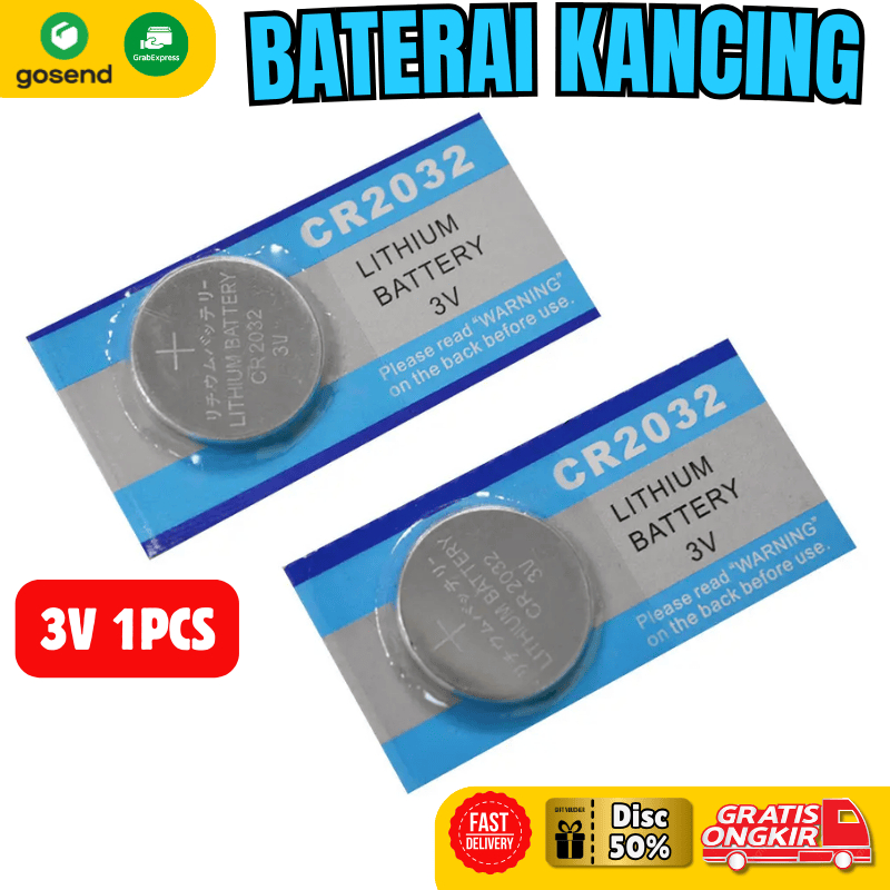 Jual Baterai Kancing Lithium / Baterai Jam Tangan Timbangan CR2032 3V 1 PCS | Shopee Indonesia