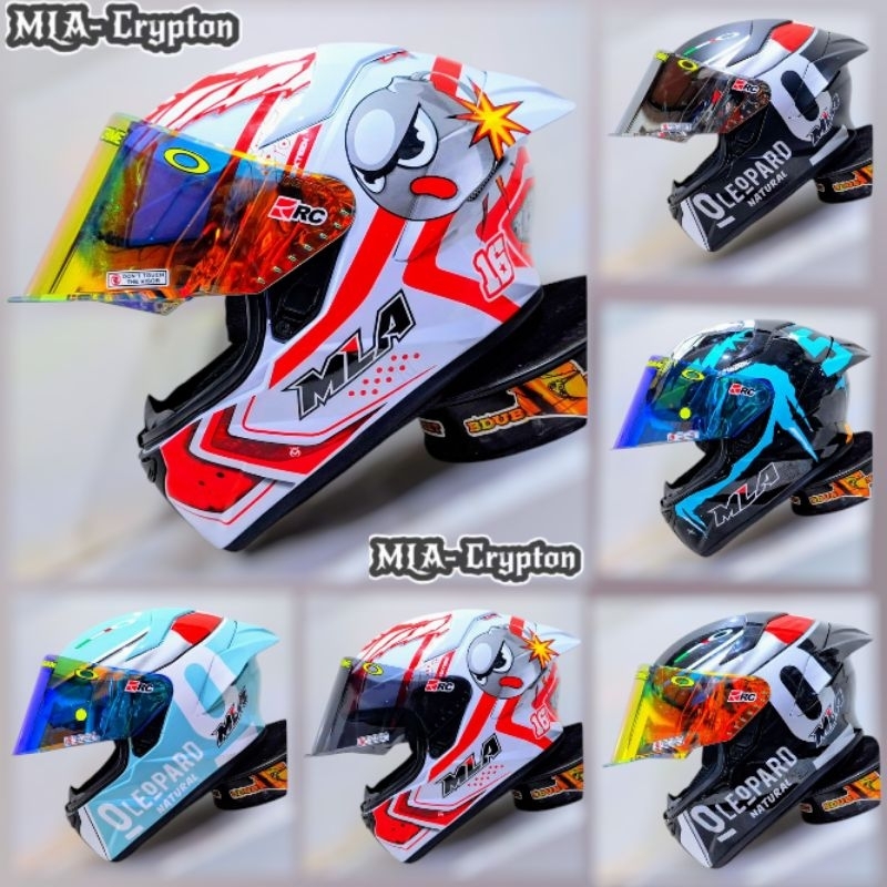 Jual Helm full face TTC MLA Motif Leopard paket ganteng | Shopee Indonesia