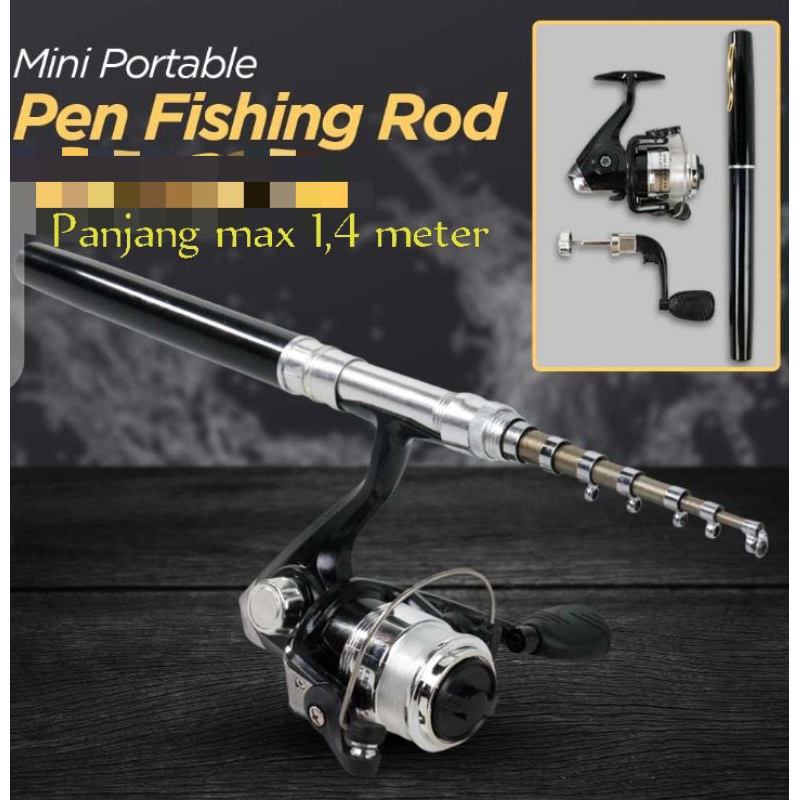 Jual Joran Pancing Pena Fish Pen Mini Portable Extreme Rod Length 1.4M ...