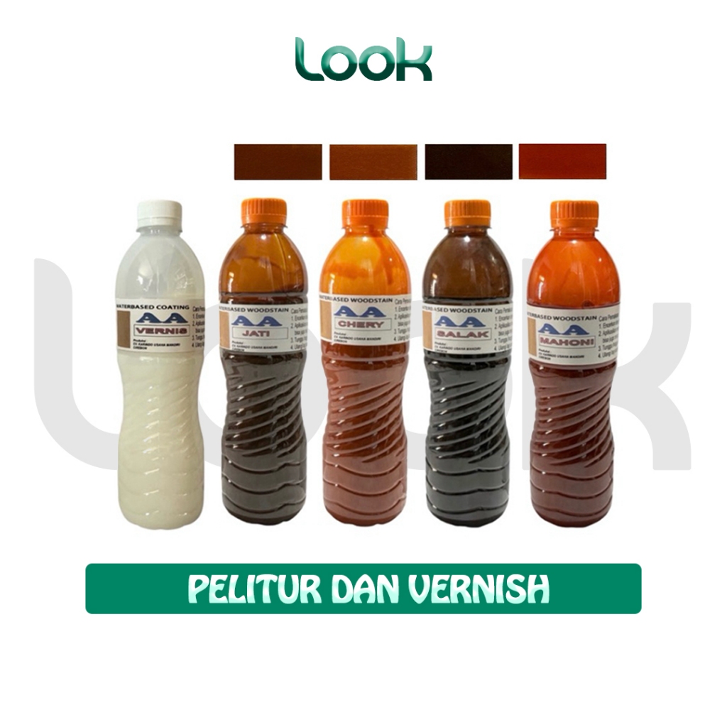 Jual [ 500gram ] Pewarna Kayu Politur & Vernis Woodstain Waterbased ...