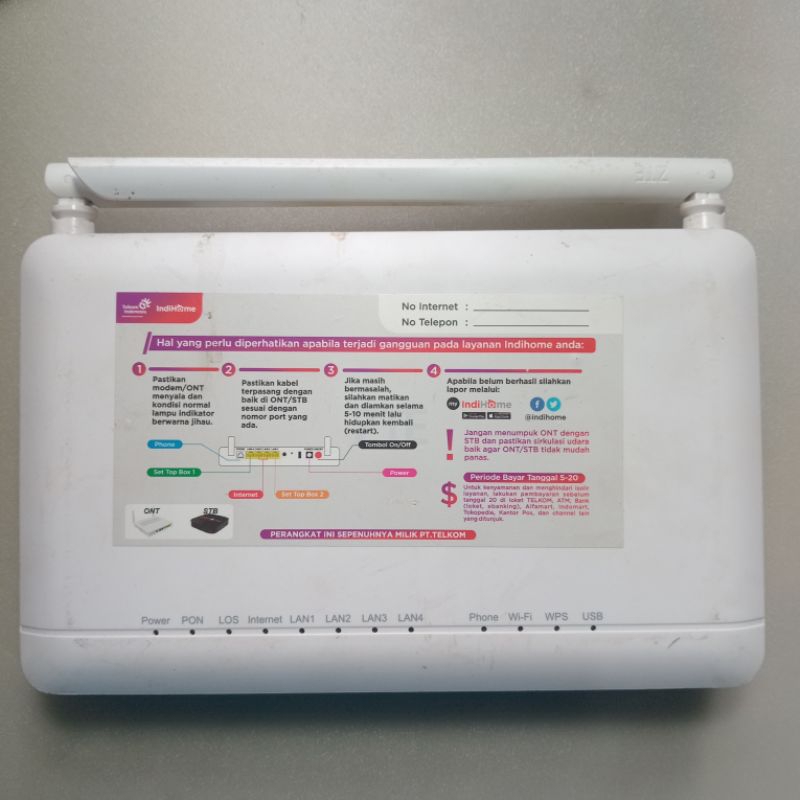 Jual MODEM ZTE Model ZXHN F670L | Shopee Indonesia