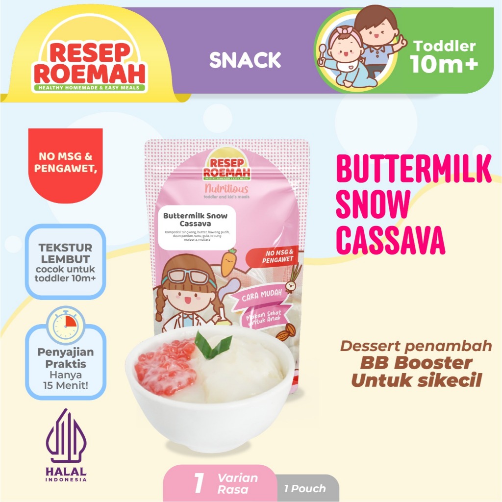 Jual Resep Roemah Buttermilk Snow Cassava / Singkong Salju Susu ...