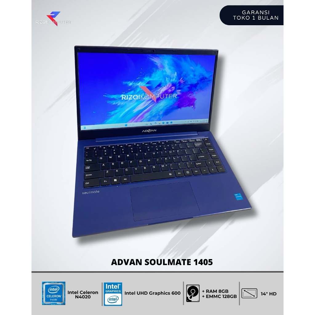 Jual Advan Soulmate 1405 Intel Celeron N4020 Ram 8GB EMMC 128GB sbaya ...
