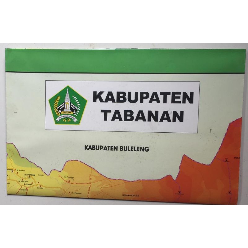 Jual peta kabupaten tabanan bali | Shopee Indonesia