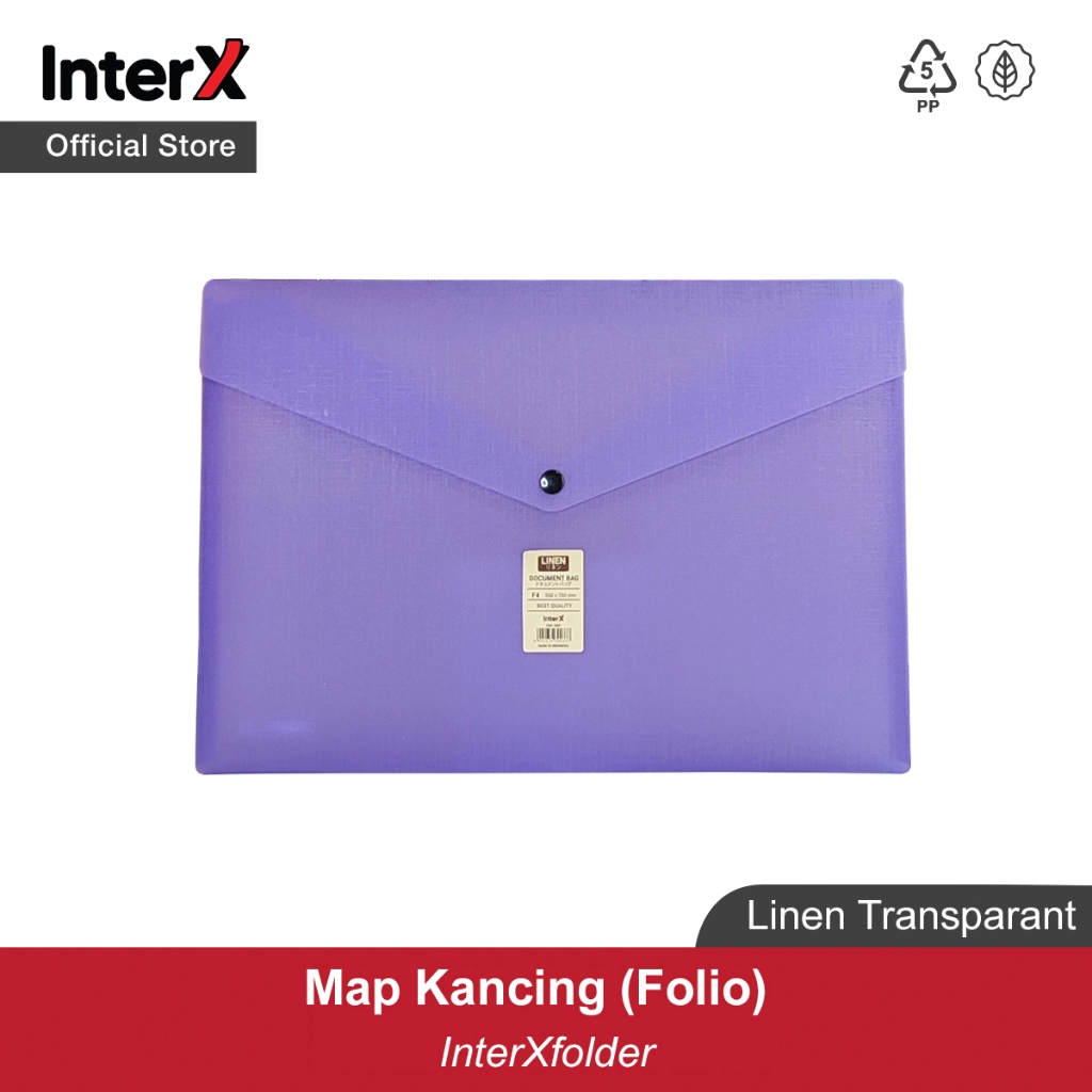 Jual InterX Folder Document Bag Linen Folio (F4) - Map Arsip Dokumen ...