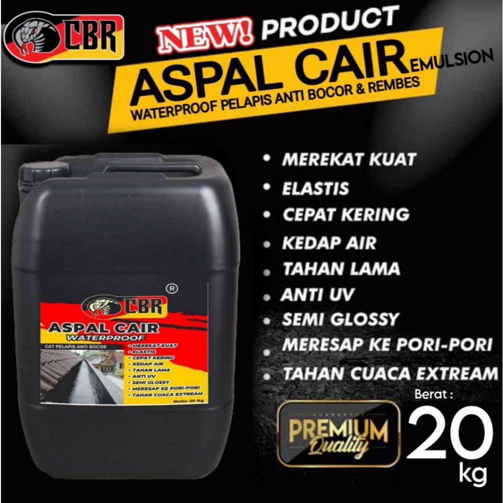 Jual Aspal Cair 20 KG CBR / Lem Aspal Cair Emulsi Anti Bocor Waterproof ...