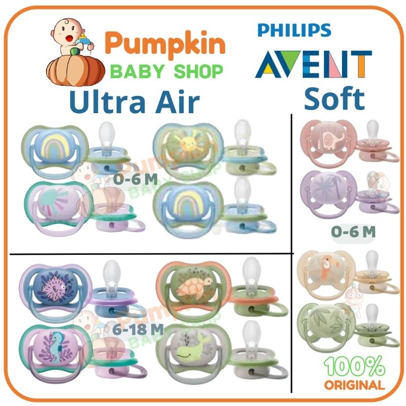 Jual Philips Avent l Empeng Bayi - Soother Soft / Ultra Air | Shopee ...