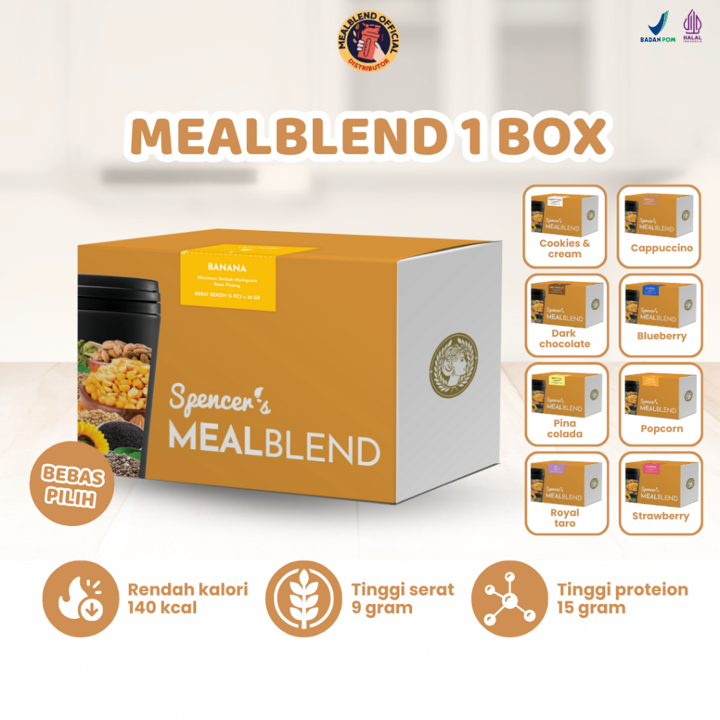 Jual Spencer's Mealblend 1 Box Isi 15 Minuman Diet Solusi Langsing ...