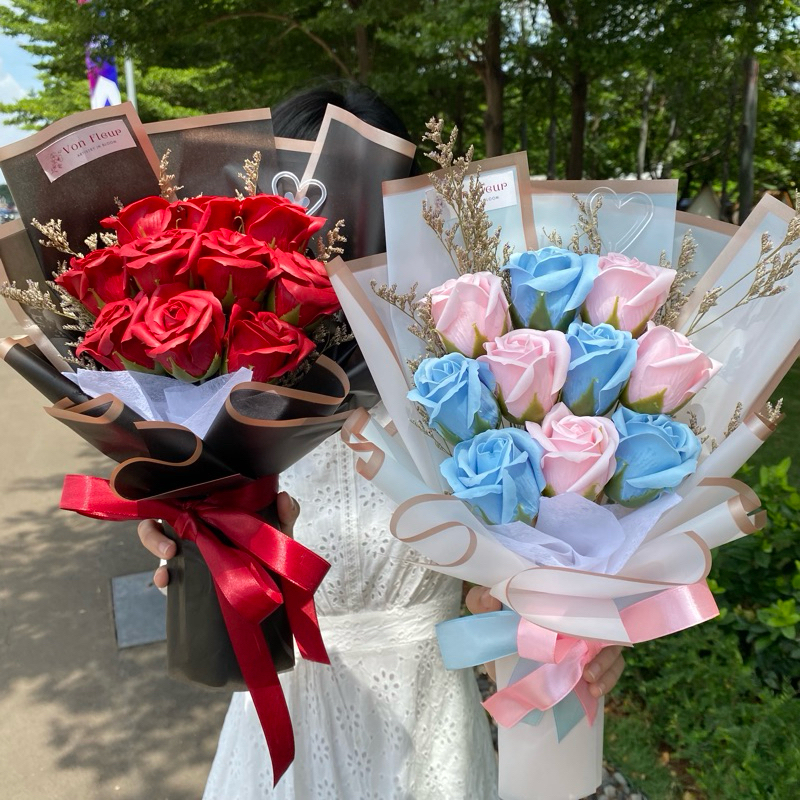 Jual [READY] Buket Bunga Sabun 10 Pcs Hadiah Wisuda Ulang Tahun ...