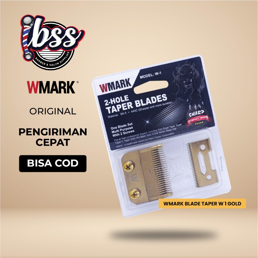 Jual WMARK W 1 TAPER BLADE SET / MATA PISAU WMARK / BLADE CLIPPER ...