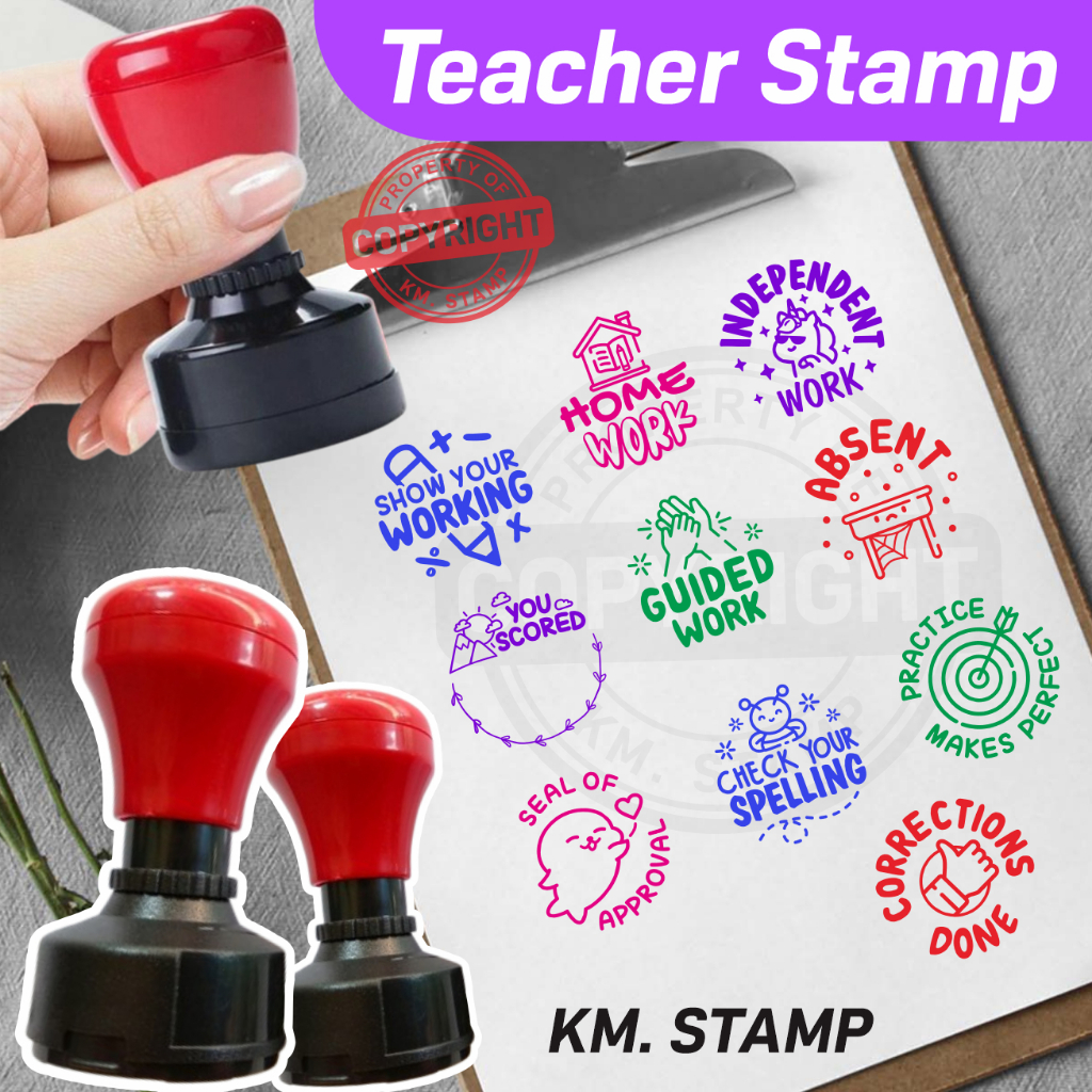 Jual Stempel Nilai Guru | Stempel Reward | Desain Bahasa Inggris ...