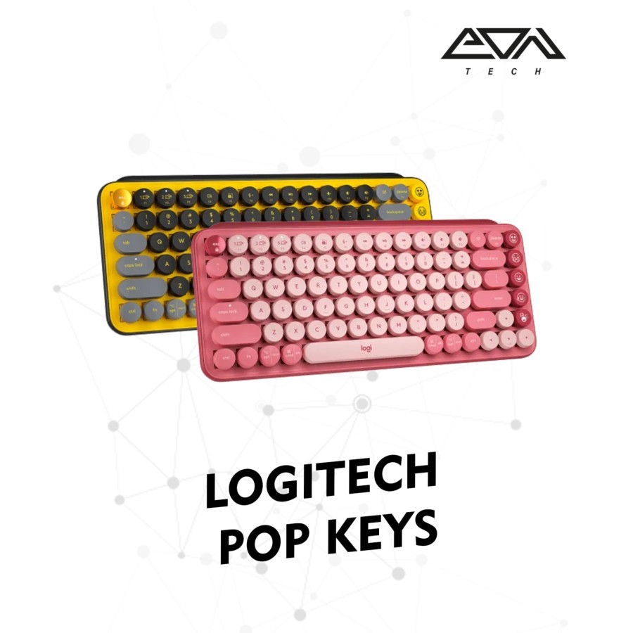 Jual Logitech POP Keys Keyboard Wireless Bluetooth Mechanical Emoji ...