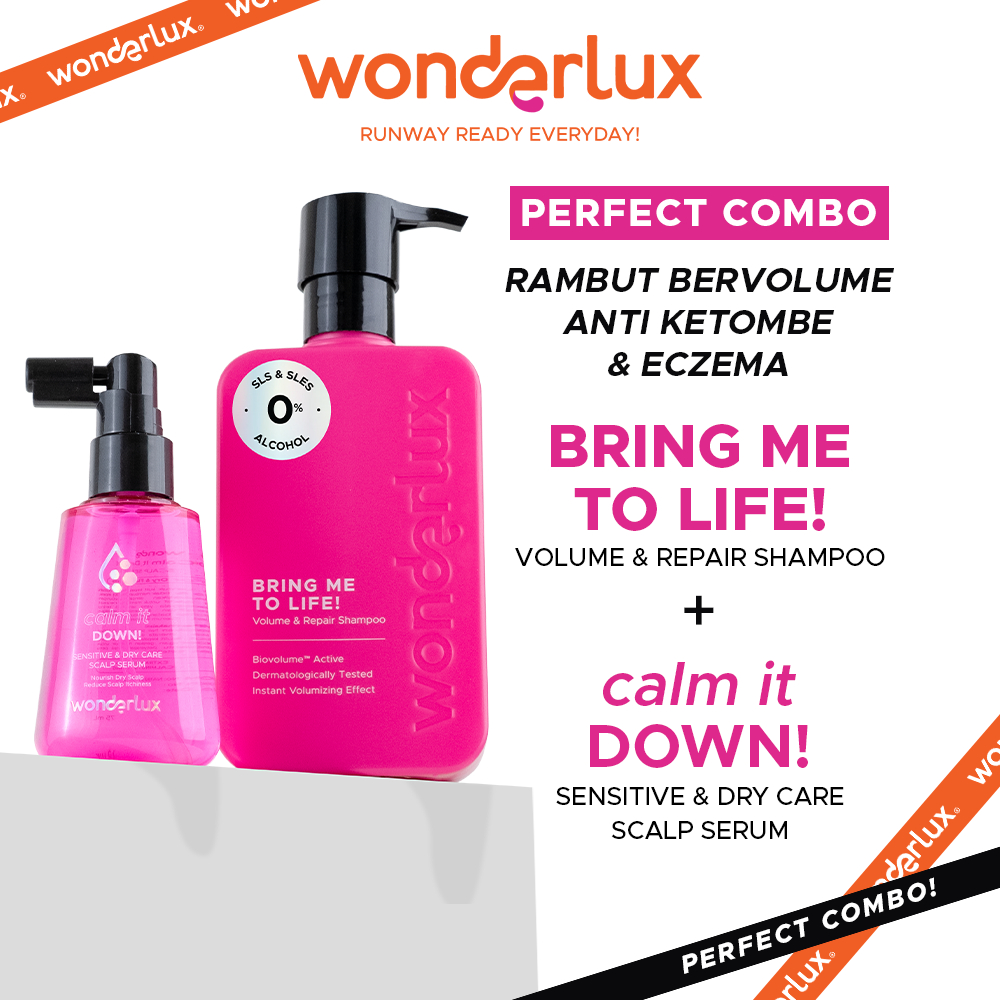 Jual Wonderlux Perfect Combo! Rambut Bervolume Anti Ketombe & Eczema [2 ...