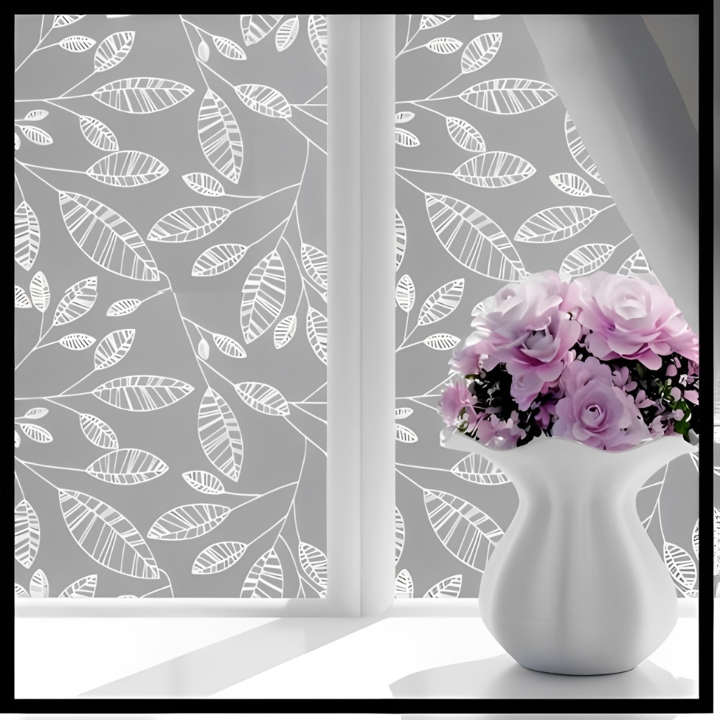 Jual STIKER KACA STICKER KACA MOTIF DAUN TERMURAH KACA FILM MOTIF ...