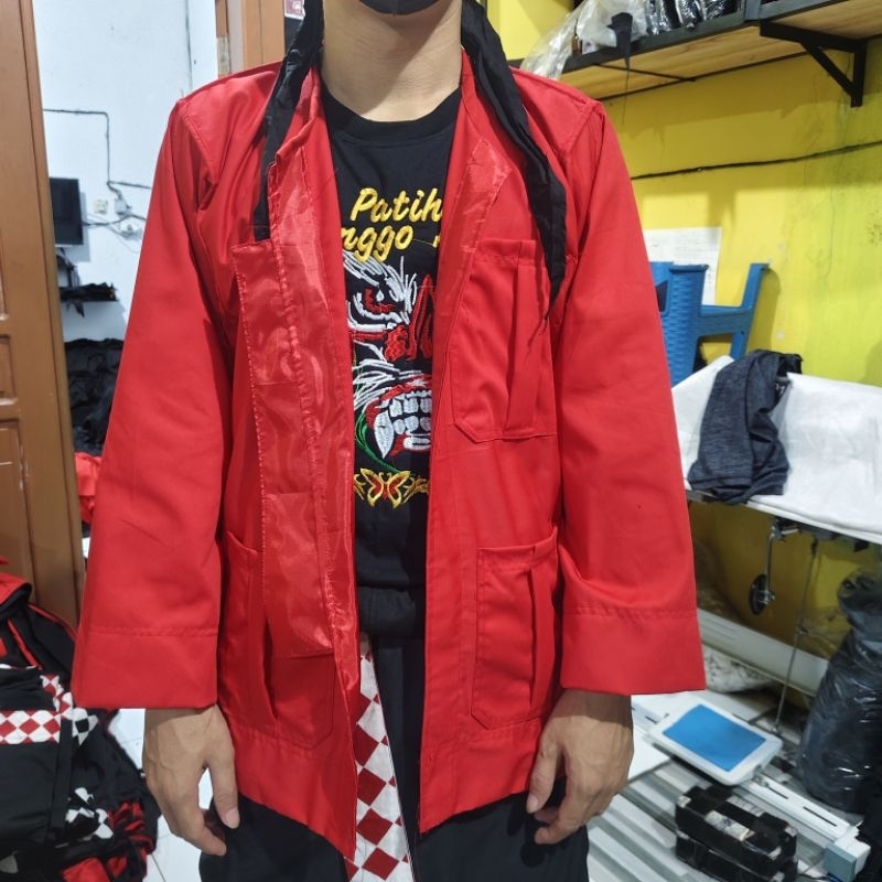 Jual PENADON merah DRILL | BAJU PENADON Merah | PENADON merah BOPO ...