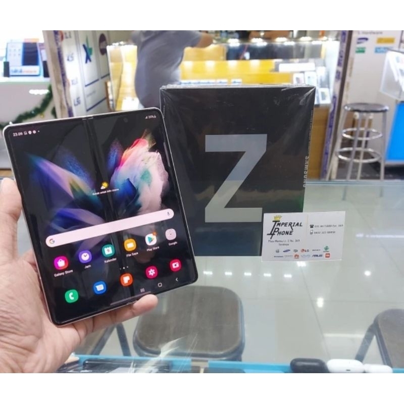 Jual samsung galaxy z fold 3 5g 12/256 resmi second | Shopee Indonesia