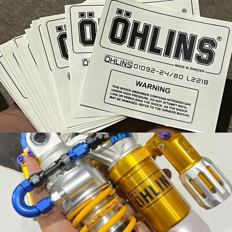 Jual Sticker Ohlins Original Transparan Termurah (Free sticker ajm ...