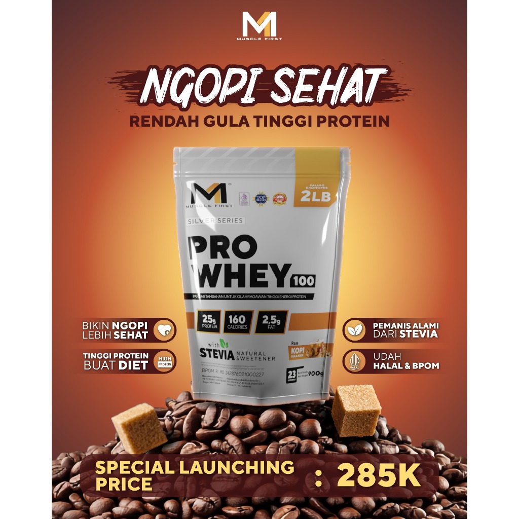 Jual SPECIAL EDITION Muscle First Pro Whey Rasa KOPI AREN 2lbs 900 Gram Whey Protein Concentrate ...