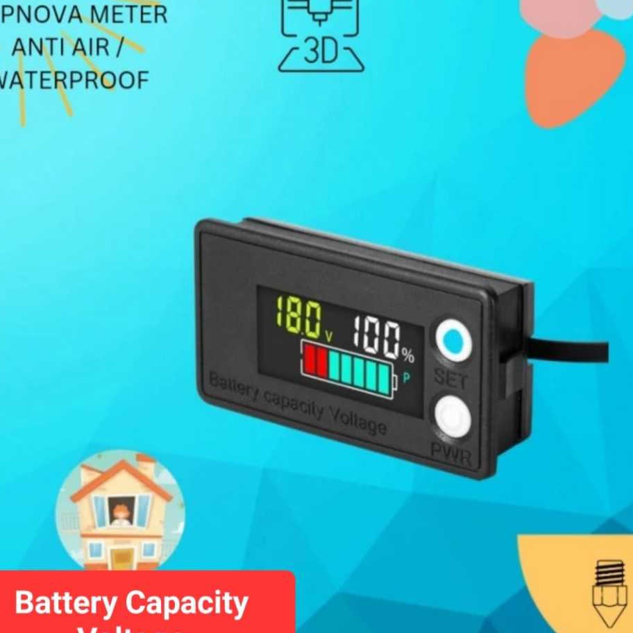 Jual Murah Supnova Capacity Voltage Indicator Dital Voltmeter Aki DC | Shopee Indonesia