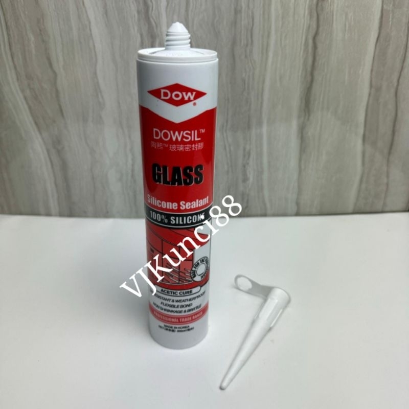 Jual Dowsil Dow Corning Asam Lem Kaca Silicone Sealant - White | Shopee Indonesia