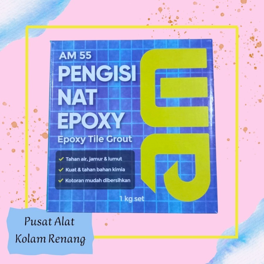 Jual Semen Nat Kolam Renang Warna PUTIH AM 55 Epoxy Tile Grout Terbaik ...