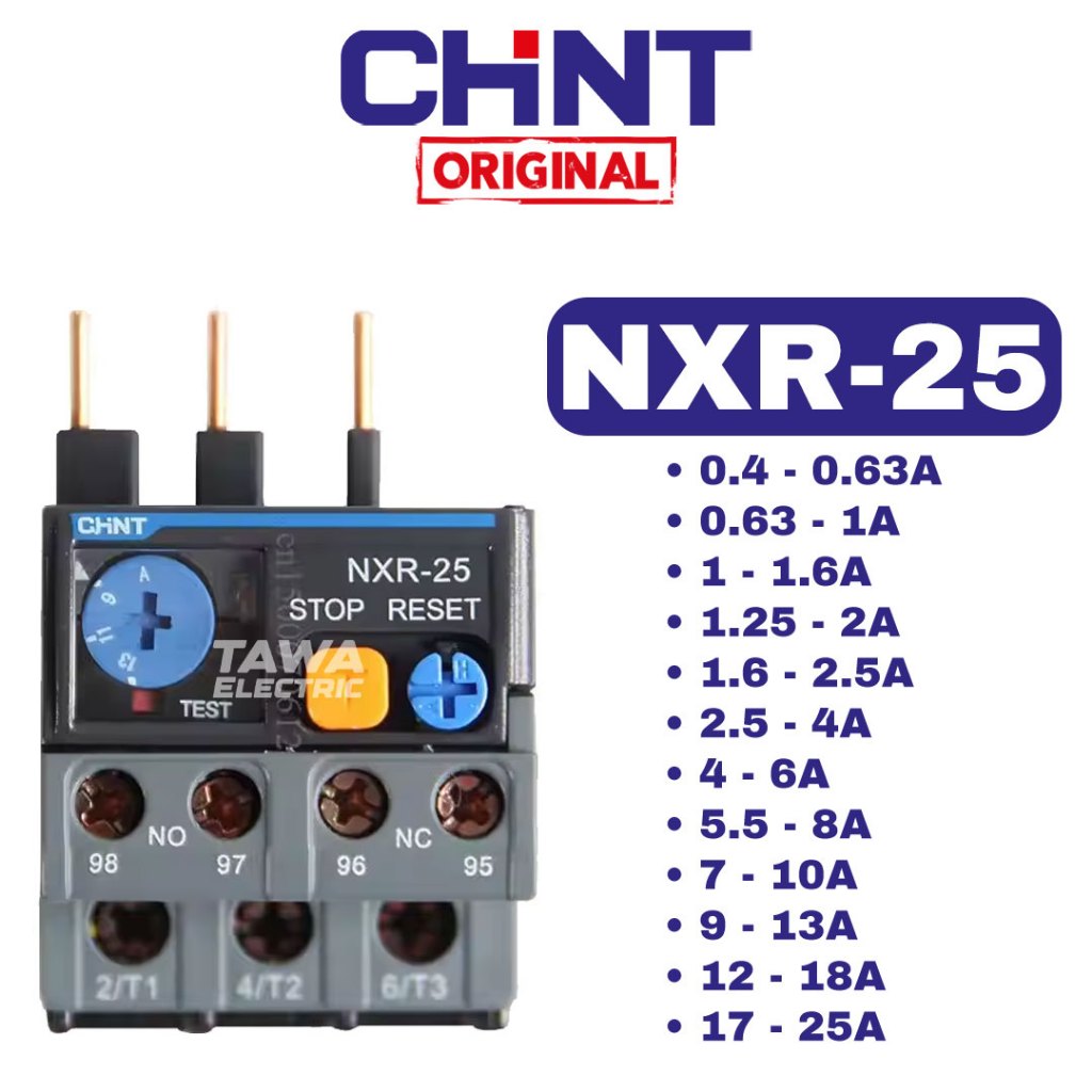 Jual Thermal Overload Relay Chint NXR-25 Original | Shopee Indonesia