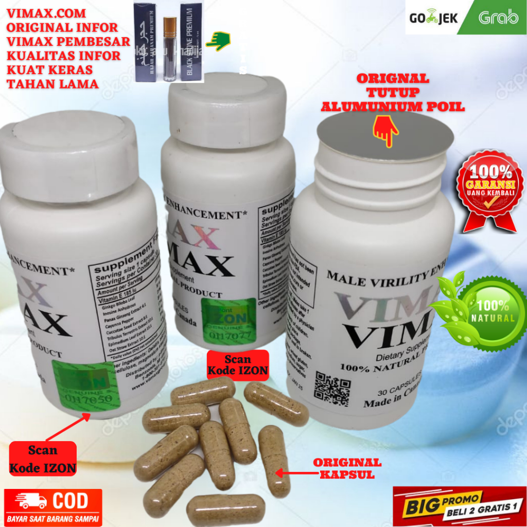 Jual VIMAX IZON ASLI ORIGINAL OBAT HERBAL AMAN TERBUKTI AMPUH | Shopee ...
