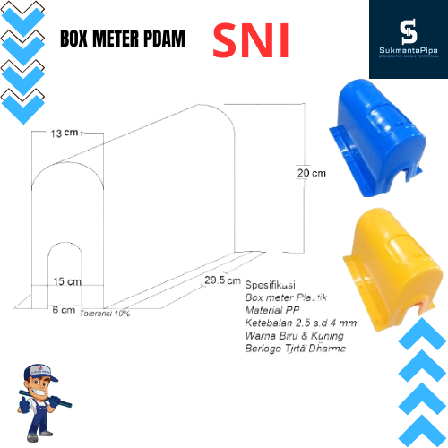 Jual Box Meter Air PDAM SNI/Tutup Meteran Air/Pelindung Meteran Air ...
