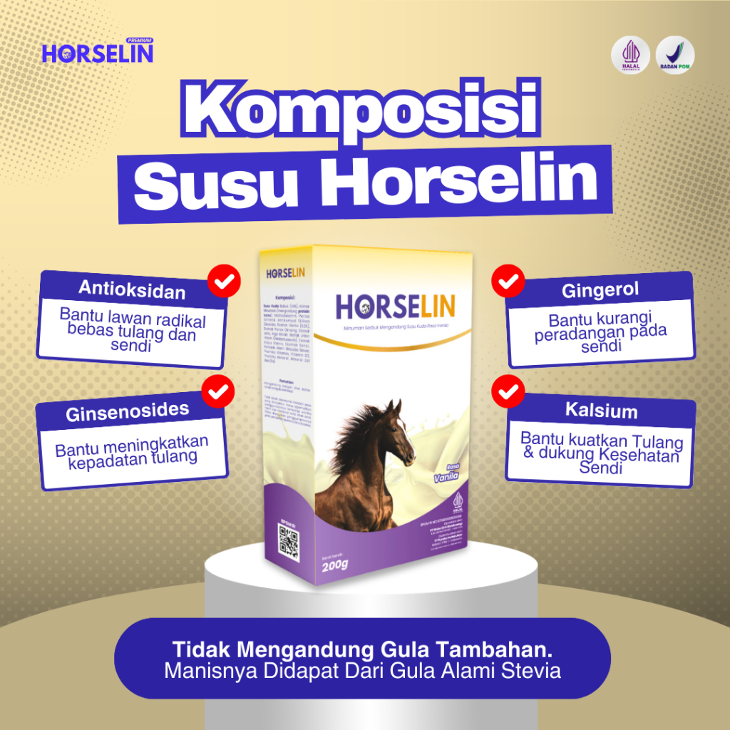 Jual Susu Kuda Solusi Tulang HORSELIN Susu Kuda Liar untuk Kesehatan ...