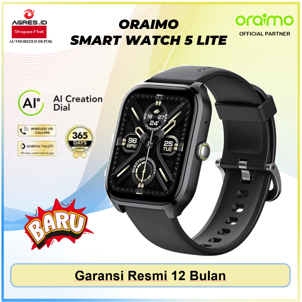 Jual Smart Watch Oraimo Watch 5 Lite OSW-804 | Shopee Indonesia