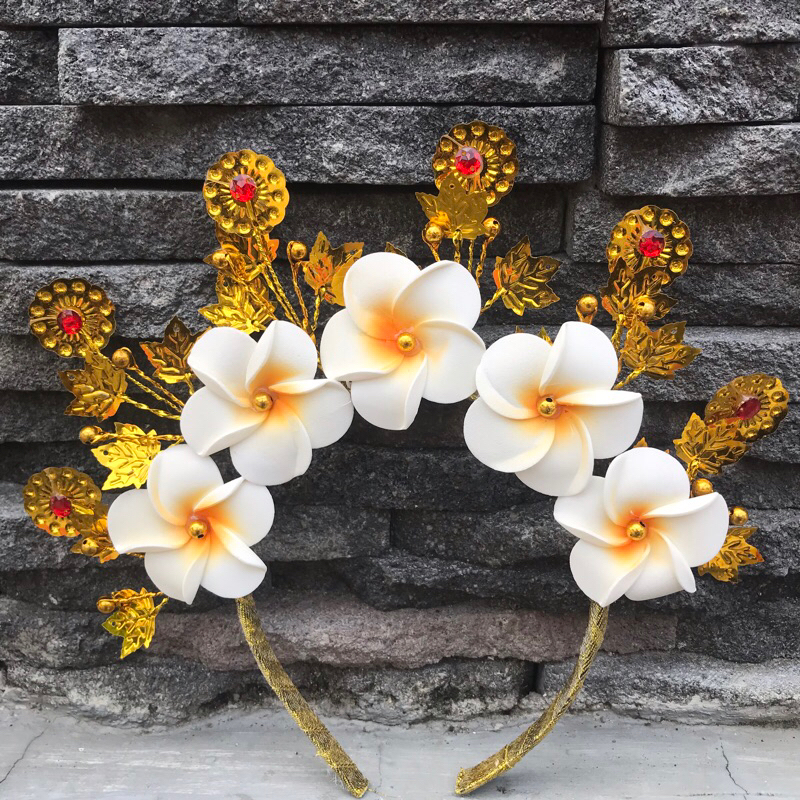 Jual Bando / Mahkota Bunga Kamboja Kombinasi/ Bando Karnaval | Shopee ...