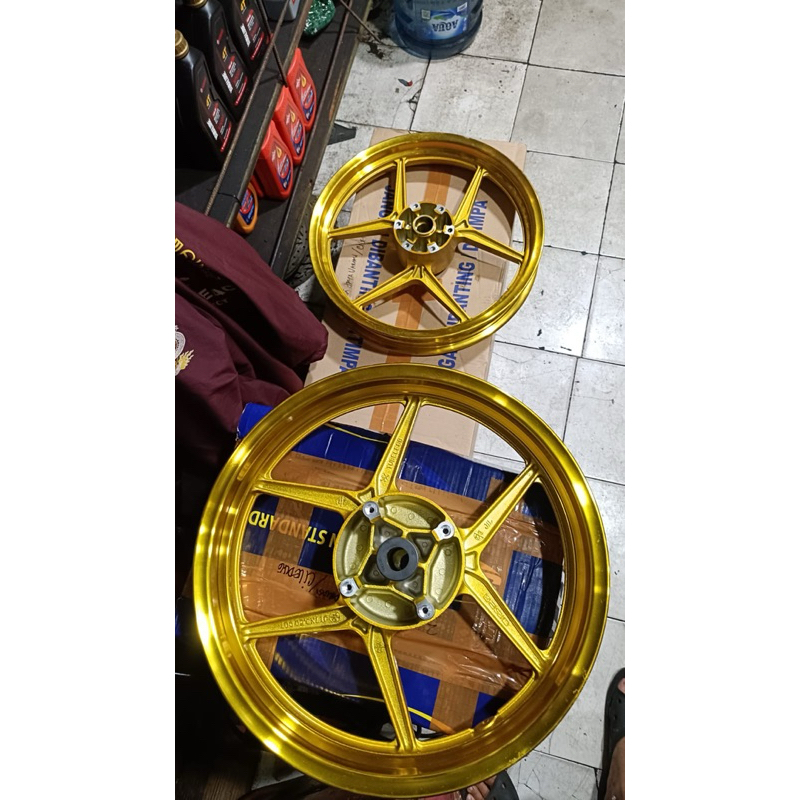 Jual VELG AXIO GOLD MODEL V YAMAH SCORPIO LAMA/SCOPRI BARU | Shopee ...
