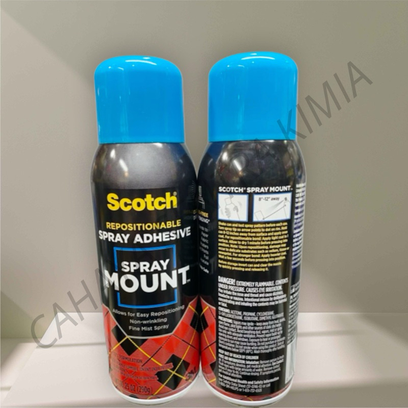 Jual 3M spray mount (Scotch responsitionable spray adhesive spray mount ...