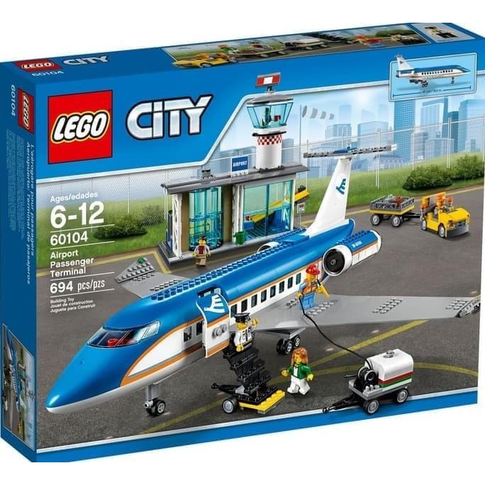Jual Lego 60104 City Airport Passenger Terminal Pack Bags Flight ...