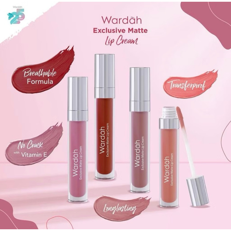 Jual Wardah Exclusive Matte Lip Cream 4gr | Shopee Indonesia