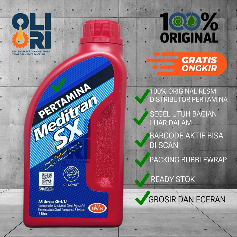 Jual Oli MEDITRAN SX 15W-40 1L Diesel Original Pertamina | Shopee Indonesia