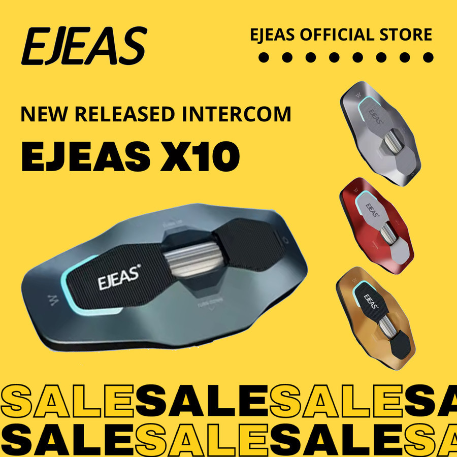 Jual EJEAS X10 Intercom Mesh 4.0 5G Music Sharing Radio FM Bluetooth ...