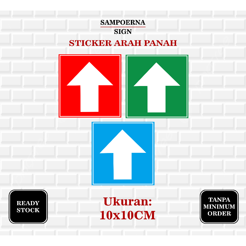 Jual Stiker panah / Stiker arah panah / stiker naik turun tangga ...