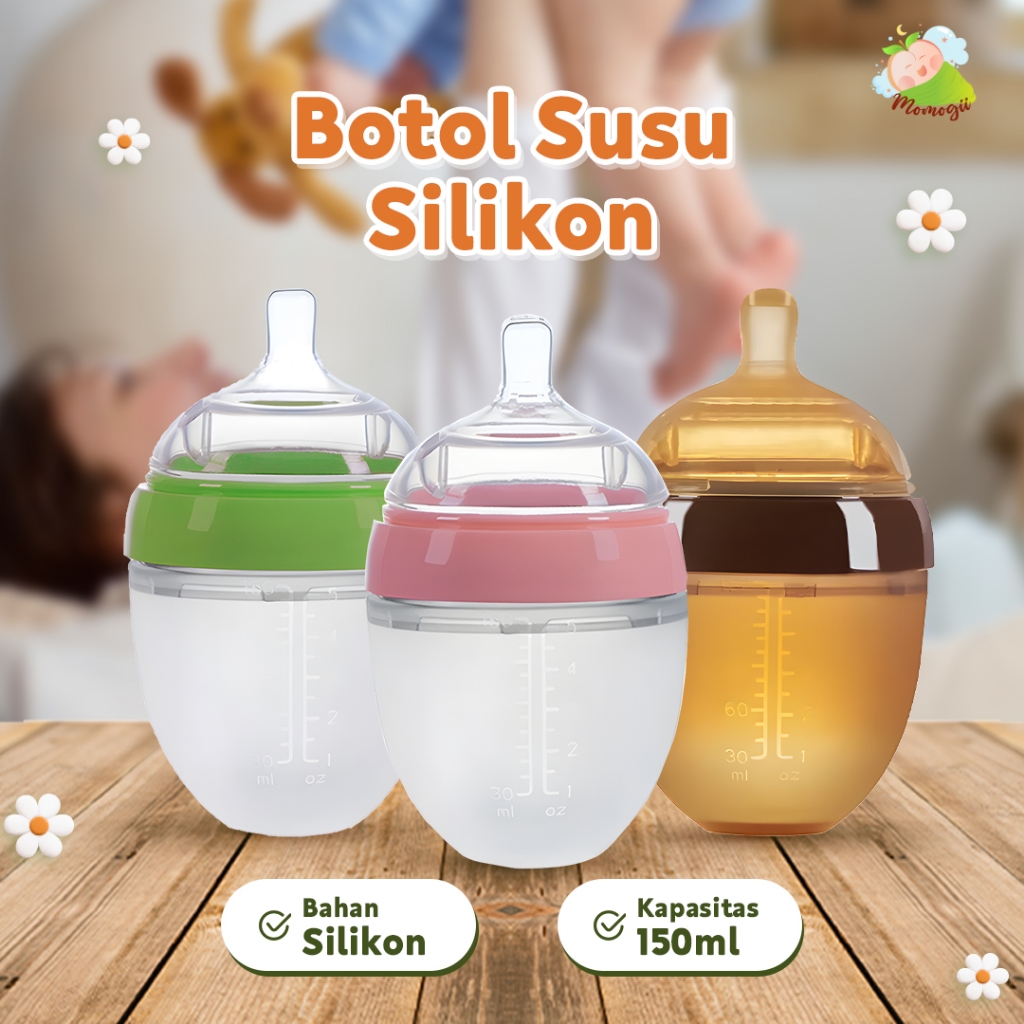 Jual MOMOGII Premium Botol Dot Silikon Dengan 150ml / 250ml Botol Susu ...