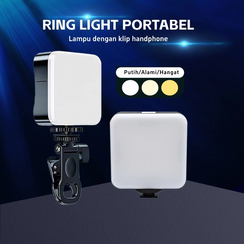 Jual Selfie Light Portable Clip Mini led Light Led Video Light LAMPU ...
