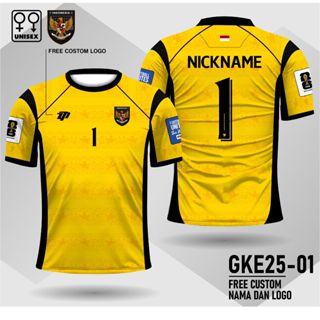 Jual koas jersey kiper Indonesia 2025 jersey sepak bola fullpatch print ...