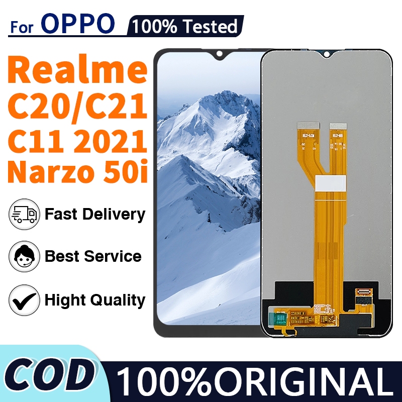 Jual 【ORIGINAL100%】LCD for Oppo for Realme C20/C21/C11 2021/NARZO 50I FULLSET TOUCHSCREEN HD ...