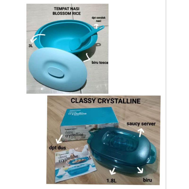 Jual ORIGINAL TUPPERWARE PRASMANAN WADAH BLOSSOM RAYA/GOURMET/WARNIE ...