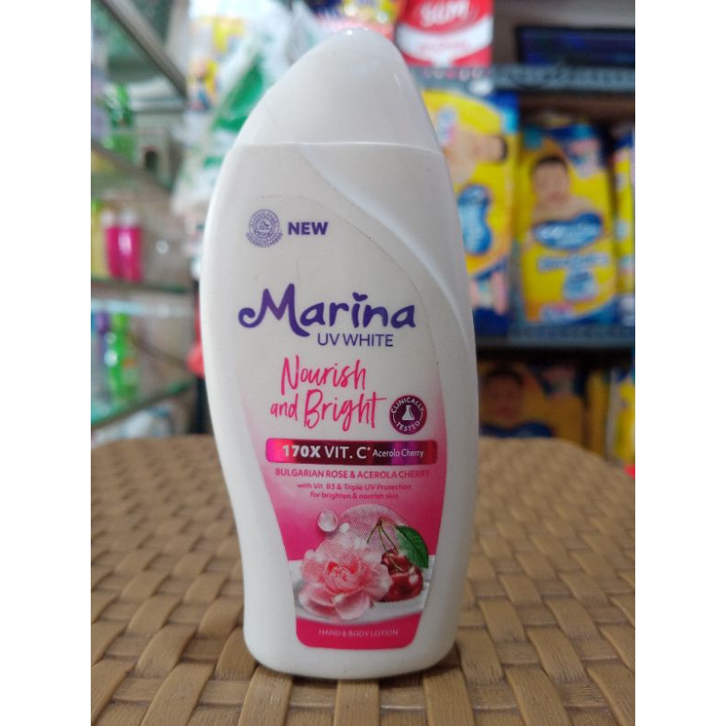 Jual Handbody Marina UV white Nourish & bright 95ml | Shopee Indonesia