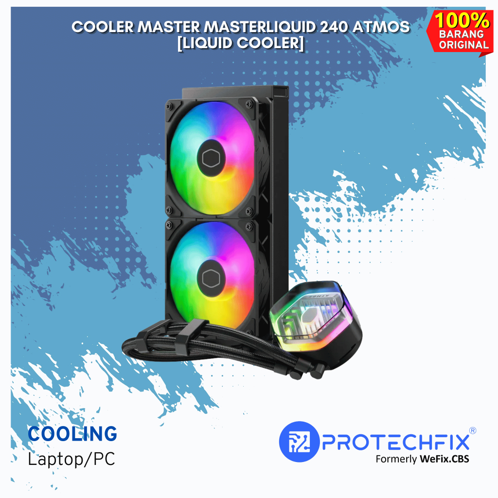 Jual Cooler Master Master Liquid 240 ATMOS ARGB Black | Shopee Indonesia