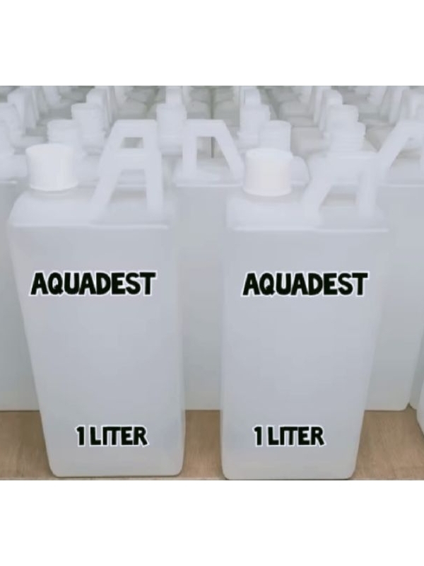 Jual Aquades/Distilled water/Air suling murni Kemasan 1 liter | Shopee ...