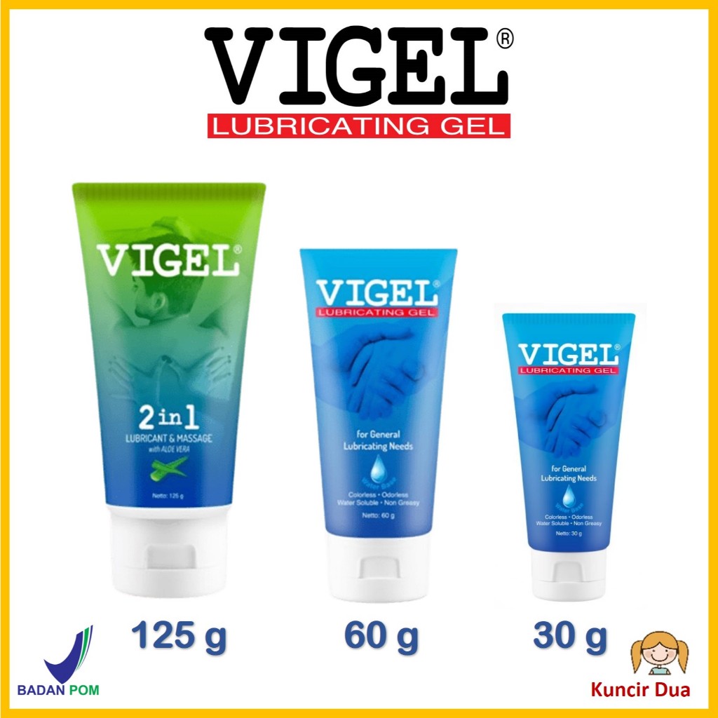 Jual Pelumas Vigel Lubricant 30 gr / 60 gram / 125 g 2 in 1 ml | Shopee ...