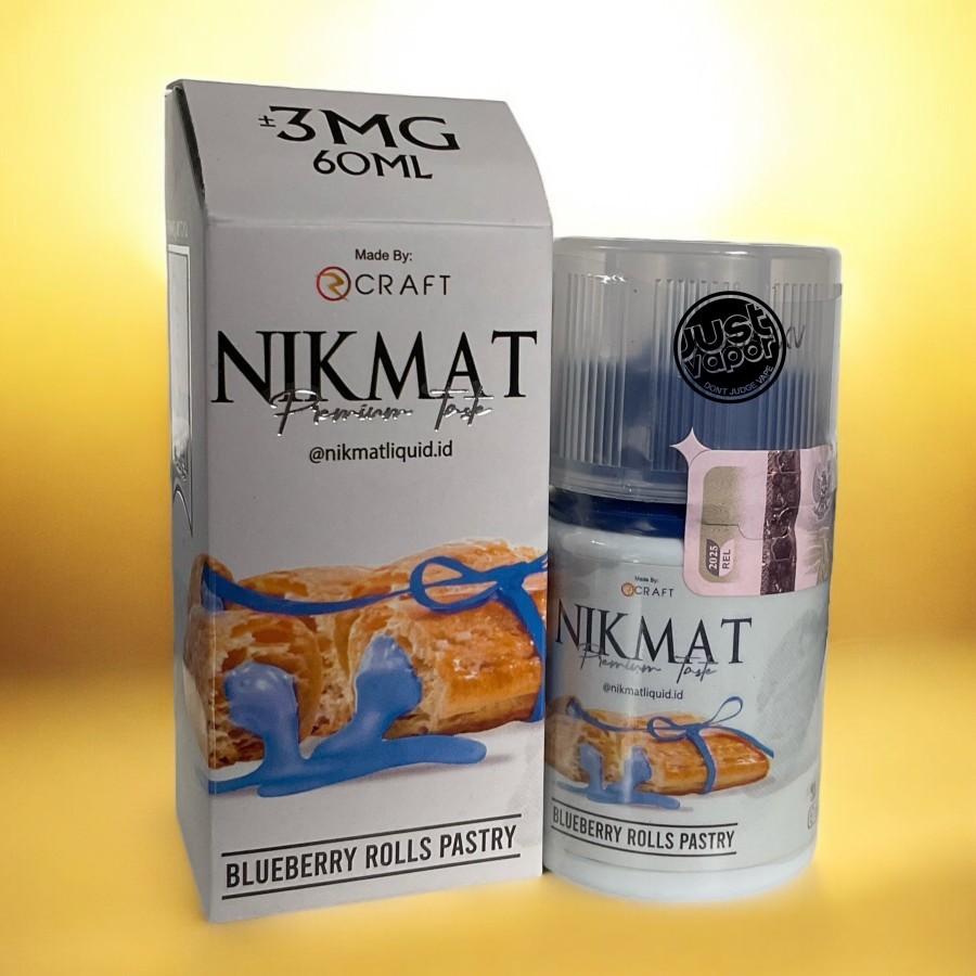 Jual NIKMAT BLUEBERRY ROLLS PASTRY 60ML BY RCRAFT LIQUID FREEBASE ...