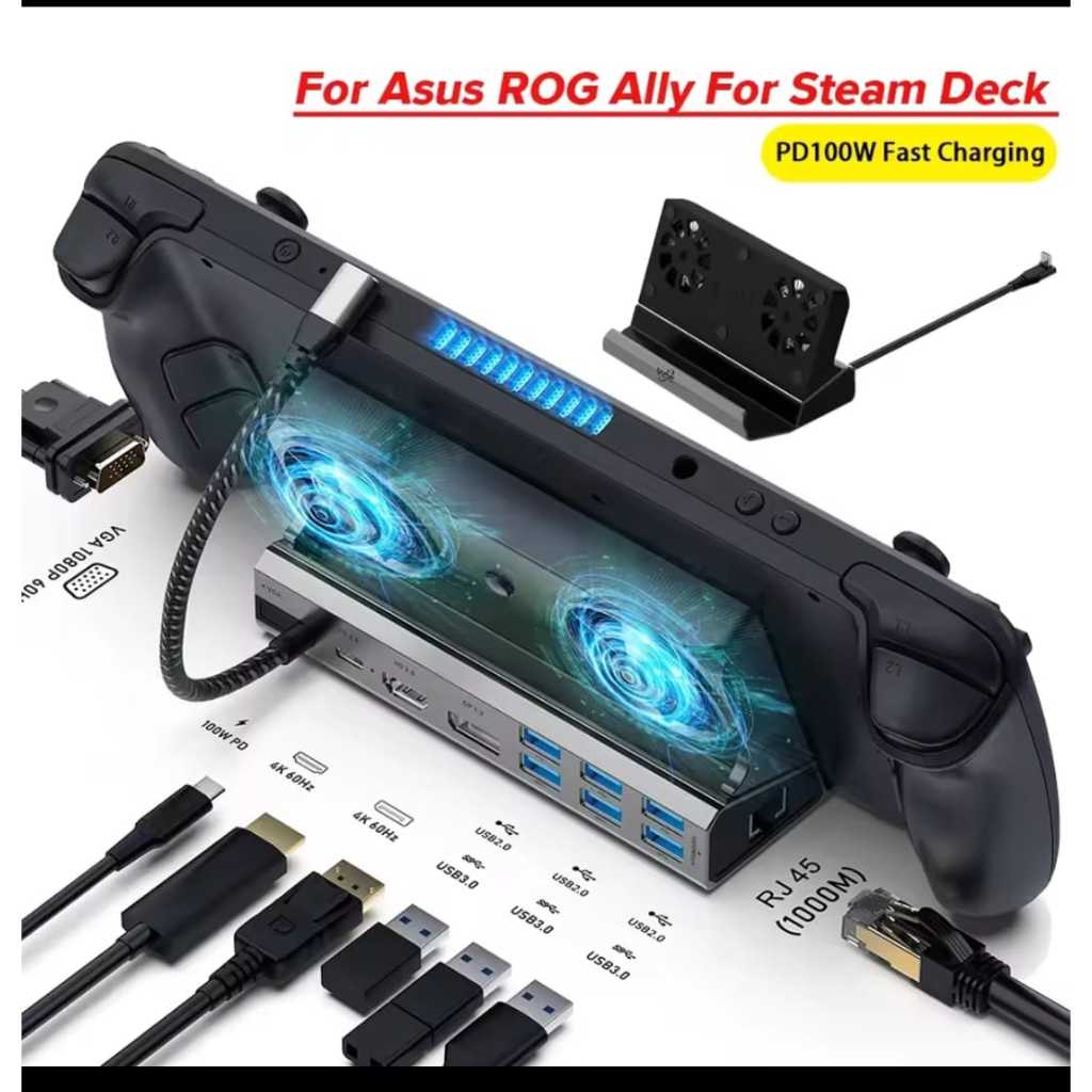 Jual Steam Desk Cooling Gamepad Standing Handle Holder Gaming Doc ...